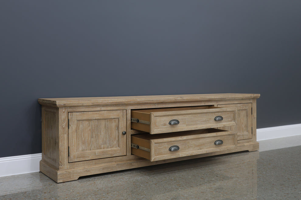 Provedore Natural TV Unit w/ 2 Doors & 2 Drawers - 220cm – McPhails ...