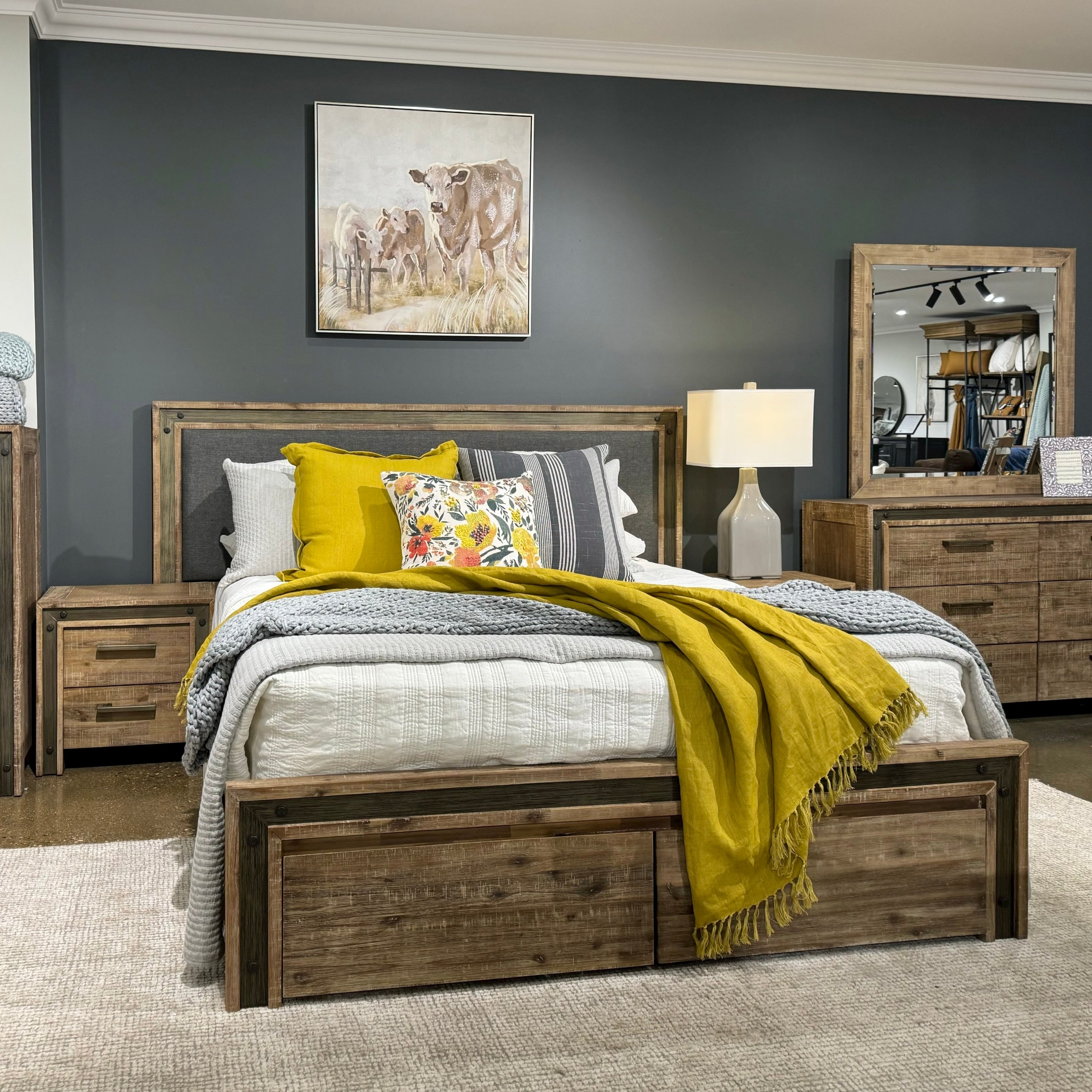 Ballarat Bed w/ 2x Bedsides – McPhails Furniture