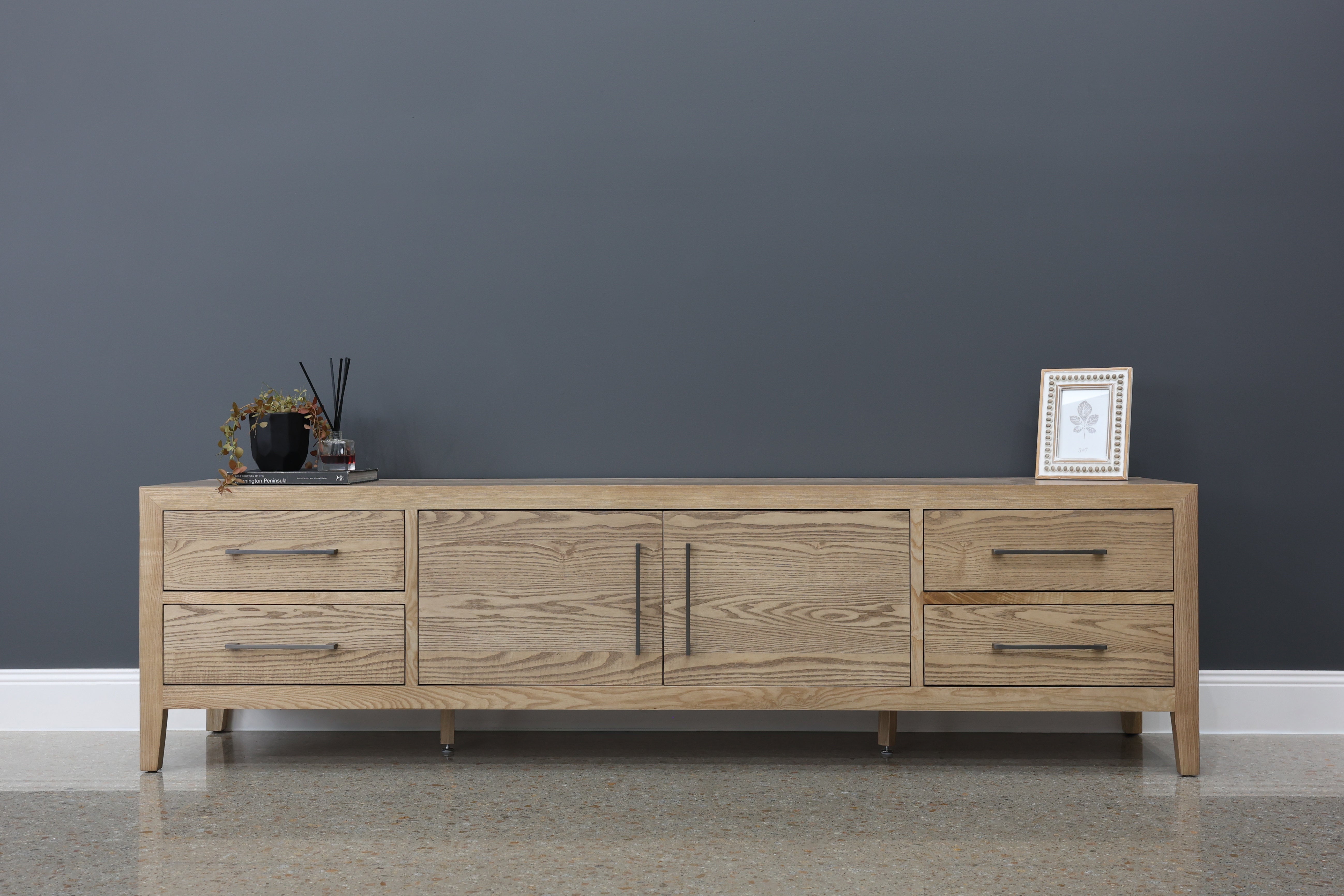Elizabeth TV Unit 220cm L - Natural – McPhails Furniture