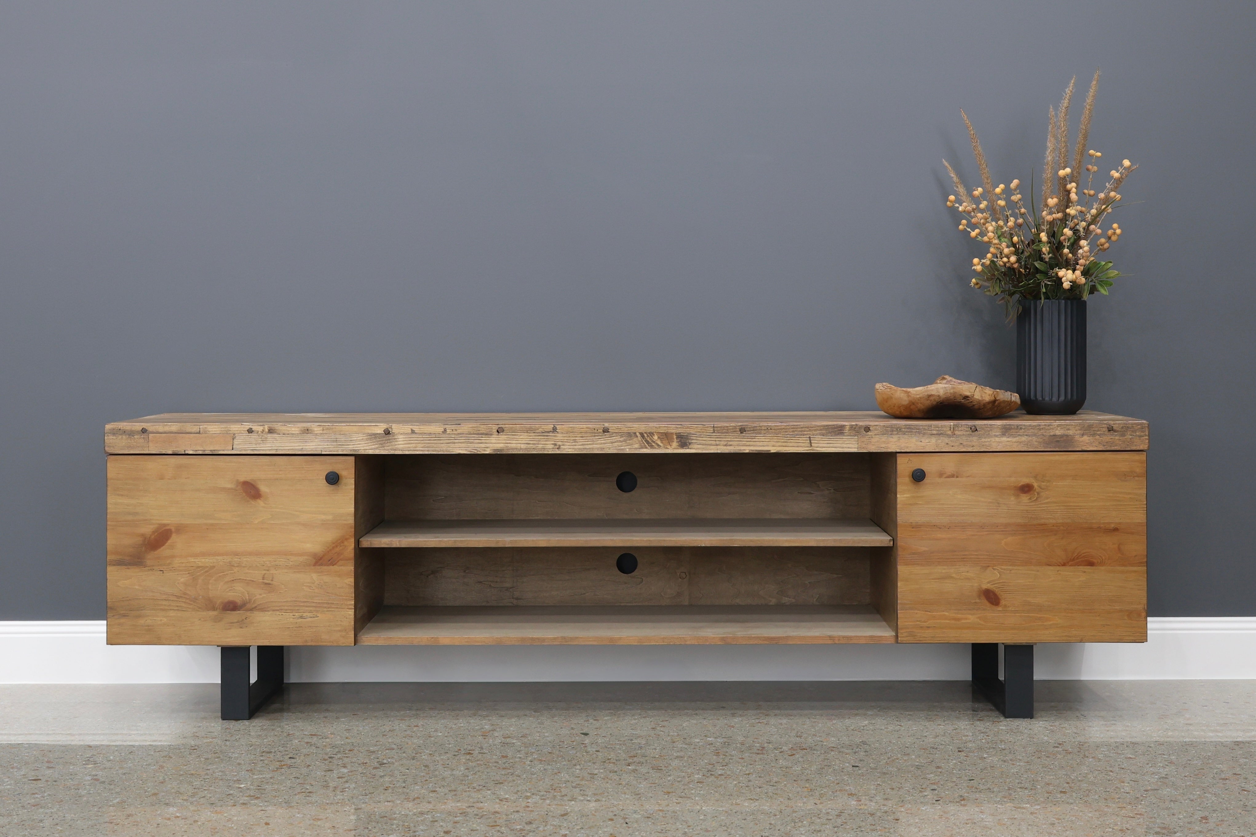 New Echuca Large TV Unit w/ 2 Door & Round Handle - 220cm L – McPhails ...