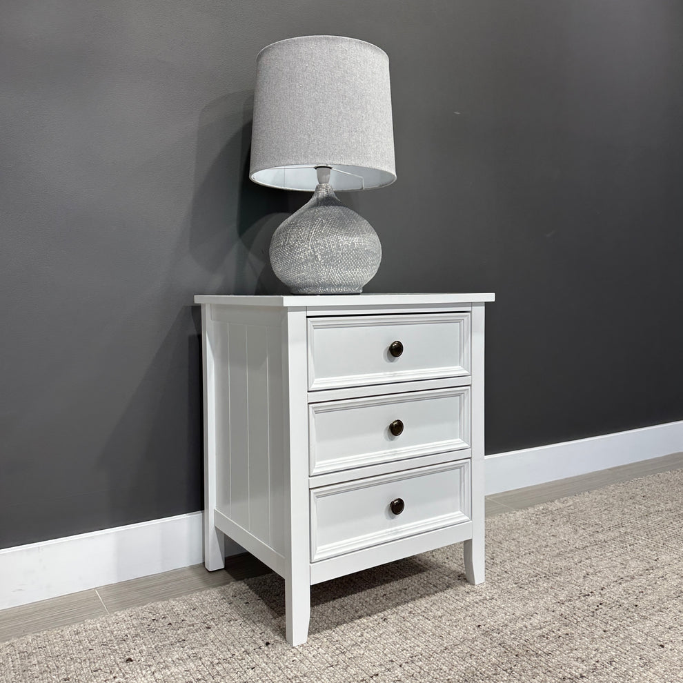 Joseph Bedside w/ 3 Drawers – McPhails Furniture