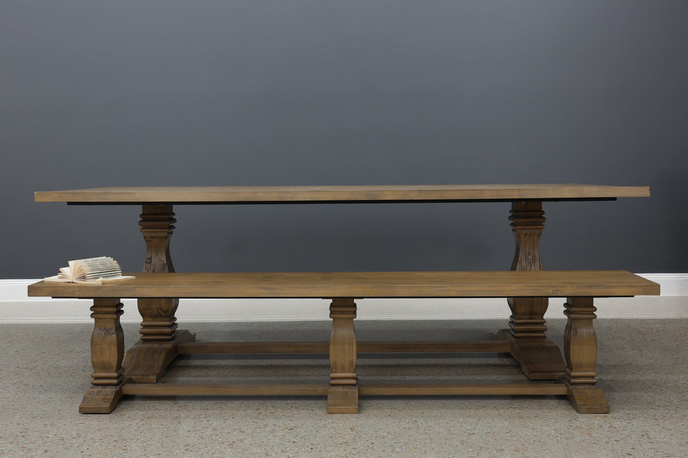 Macedon Pedestal Leg Bench Seat – McPhails Furniture